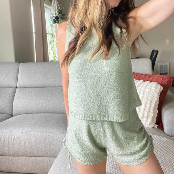 Intimates & Sleepwear | Sage Knit 2 Piece Set Shorts Tank | Poshmark